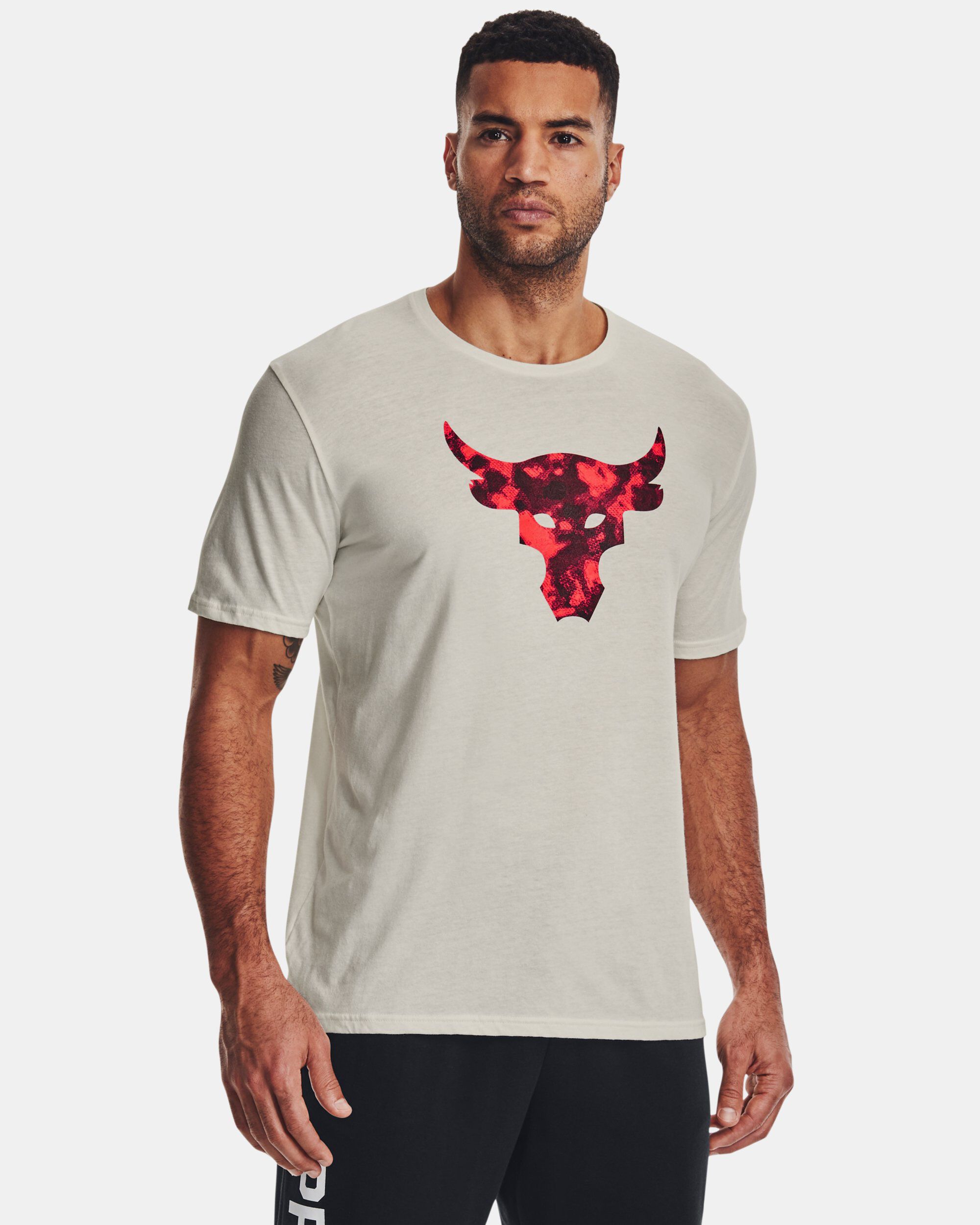 Buy Men's Project Rock Brahma Bull Short Sleeve White in KSA | Under Armour